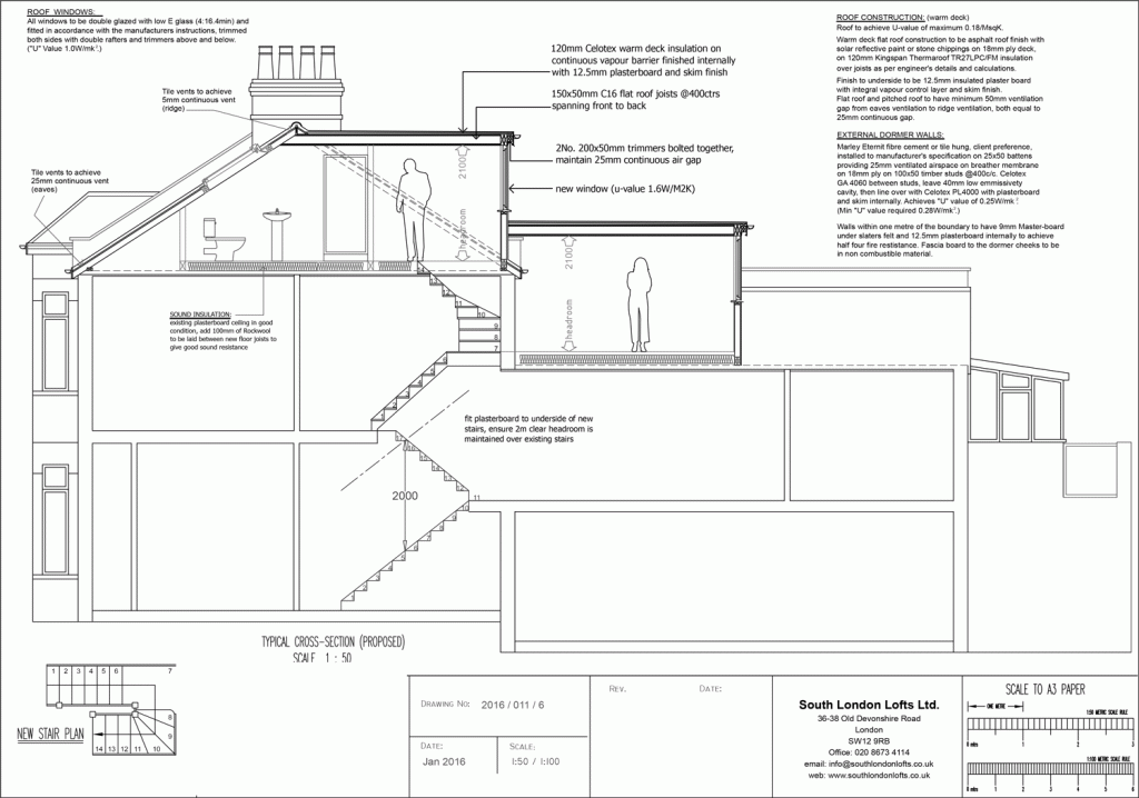 Cross-section - South London Lofts